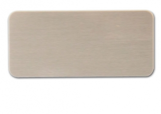 1.5" x 3" Satin Silver Name Badge